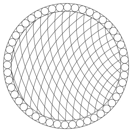 Shop | Category: Crosshatch Half Inch | Product: 10 Inch Circle of ...