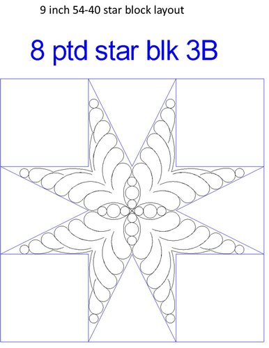 Shop | Category: Designed by Nancy Haacke | Product: 8 Ptd star block 3B