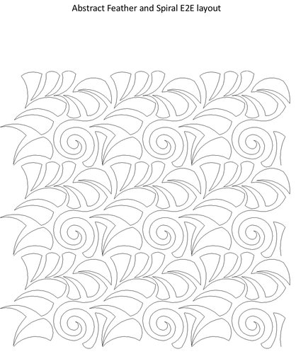 Shop | Category: Edge-to-Edge | Product: Abstract Feather and Spiral E2E