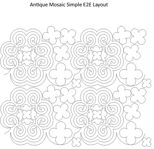 Shop | Category: Edge-to-Edge | Product: Antique Mosaic Simple E2E