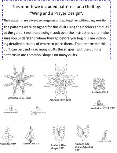 Shop | Category: Digitized patterns for Wing & a Prayer quilts ...