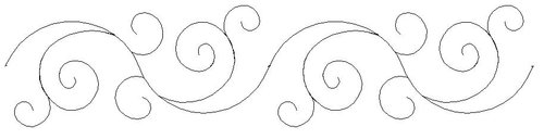 Shop | Category: Borders and Sashes | Product: Back to Nature Curlicue ...