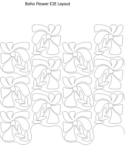 Shop | Category: Edge-to-Edge | Product: Boho flower E2E