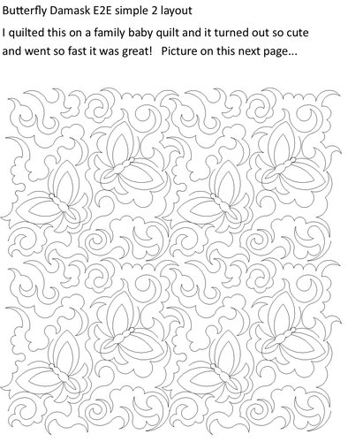 Shop | Category: Birds / Fowl / Insects | Product: Butterfly Damask E2E ...