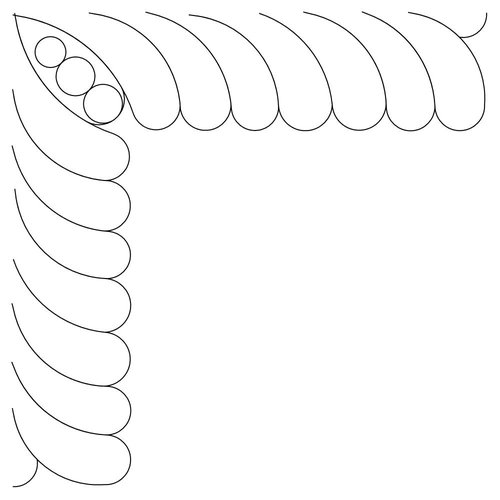 Shop | Category: Corners | Product: Celebration feathers pearls corner