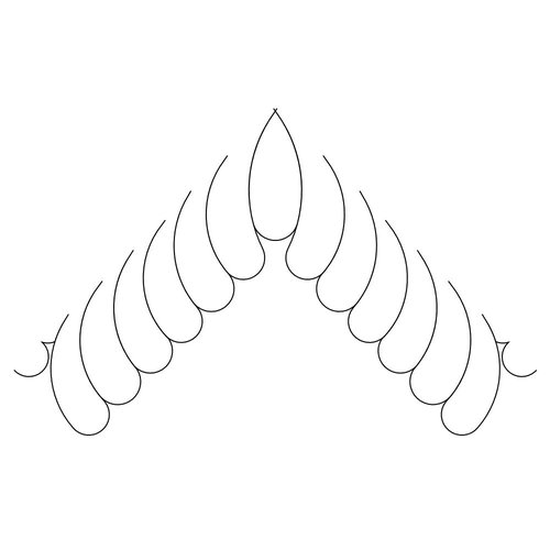 Shop | Category: Borders and Sashes | Product: Chandelier Sash Corner P2P