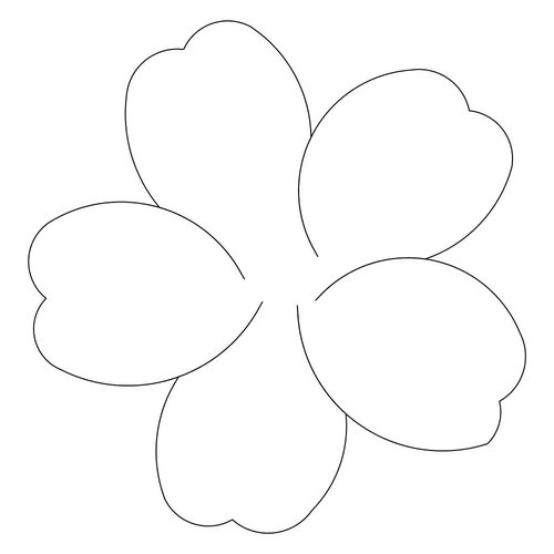 Shop | Category: Flowers / leaves | Product: Cherry blossom simple motiff