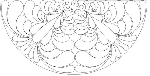 Shop | Category: Block Specific | Product: Compass blk half circle 2121