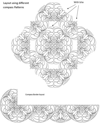 Shop | Category: Block Specific | Product: 1 Compass Quilt pattern set