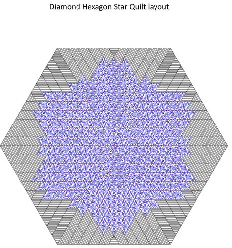 Shop | Category: Sets | Product: Diamond Hexagon Star Quilt Set