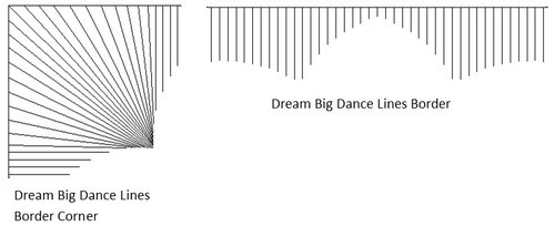 Shop | Category: Borders and Sashes | Product: Dream Big Dance Lines ...