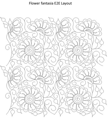 Shop | Category: Edge-to-Edge | Product: Flower Fantasia E2E