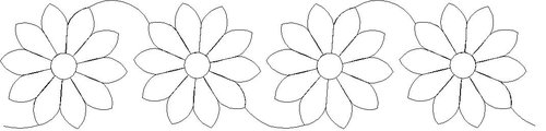 Shop | Category: Borders and Sashes | Product: Flower Power or Daisy border