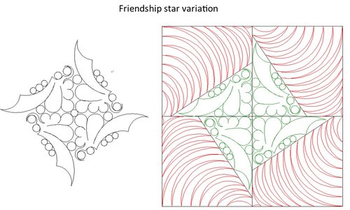 Shop | Category: Star Block Patterns | Product: Friendship star variation