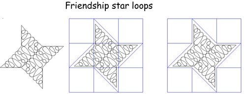 Shop | Category: Star Block Patterns | Product: Friendship Tri-star Loops