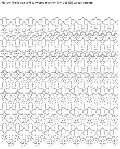 Shop | Category: Modern 80 - 120 Inch | Product: Garden Trellis Daisy MM 108 E2E