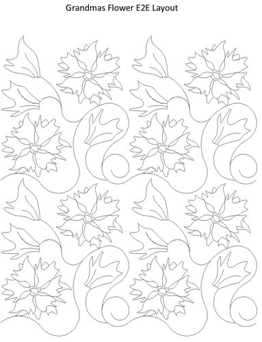 Shop | Category: Edge-to-Edge | Product: Grandmas Flower E2E