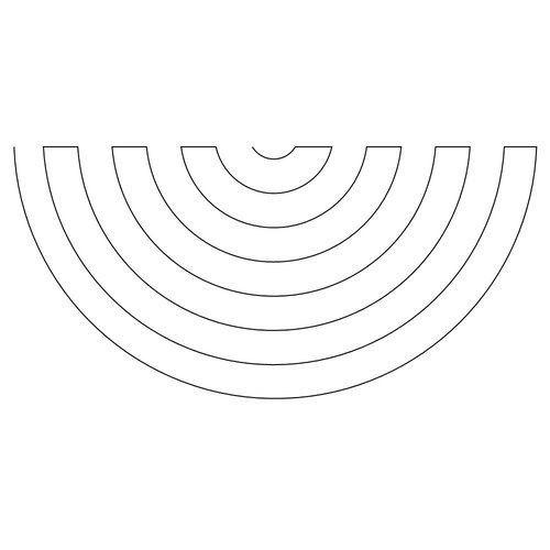Shop | Category: Background Fills | Product: Half Circle Curved Lines