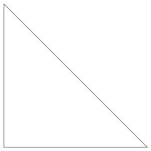 Shop | Category: Triangles | Product: Half Sq Triangle outline