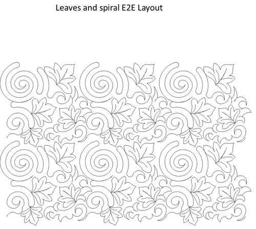 Shop | Category: Edge-to-Edge | Product: Leaves and spiral E2E