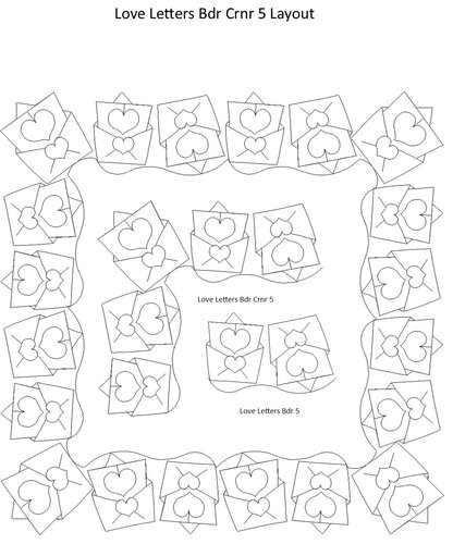 Shop | Category: Borders and Sashes | Product: Love Letters Bdr and Crnr 5