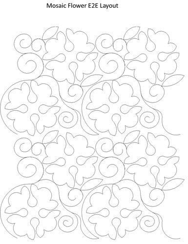 Shop | Category: Edge-to-Edge | Product: Mosaic Flower E2E