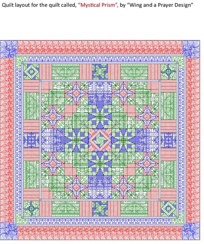 Shop | Category: Digitized patterns for Wing & a Prayer quilts | Product: Mystical Prism quilt set