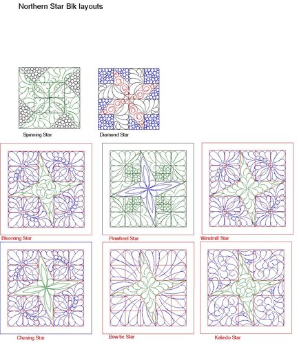 Shop | Category: Blocks | Product: Northern Stars complete 10 inch star Blk