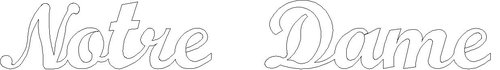 Shop | Category: lettering / words / phrases | Product: Notre Dame