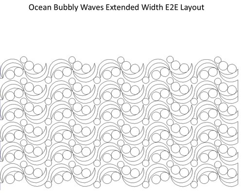 Shop | Category: Edge-to-Edge | Product: Ocean Bubbly Waves Extended Width E2E