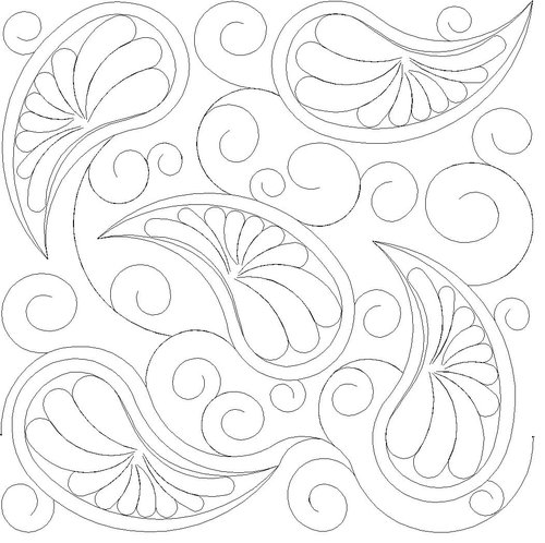 Shop | Category: Edge-to-Edge | Product: Paisley and Feathers E2E simple