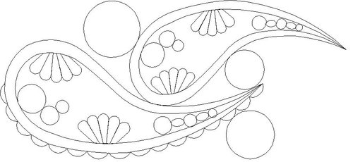 Shop | Category: Borders and Sashes | Product: Paisley border simple