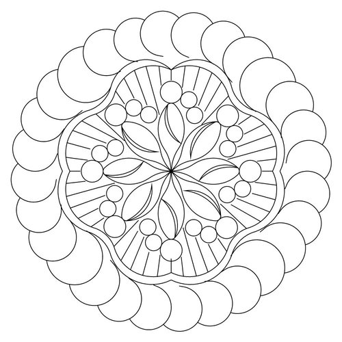 Shop | Category: Circle Patterns | Product: Park Plaza center circle