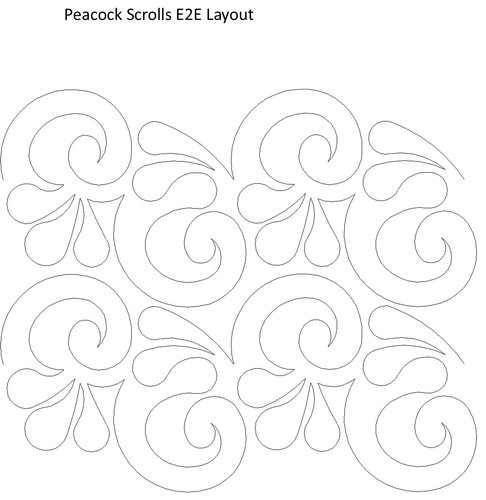 Shop | Category: Animals / Mammals | Product: Peacock Scrolls E2E