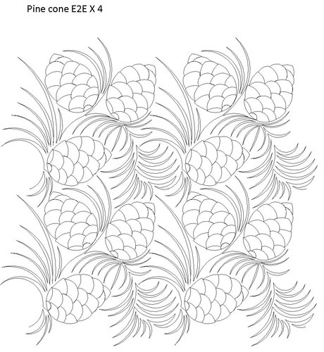 Shop | Category: Edge-to-Edge | Product: Pine cone E2E