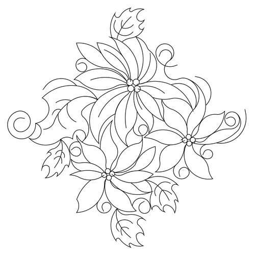 Shop | Category: Blocks | Product: Poinsettia DIC main block