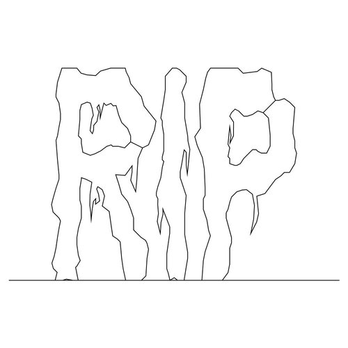 Shop | Category: Halloween / Fall | Product: RIP Letters P2P