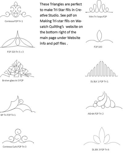 Shop | Category: Point to Point | Product: Set of 10 Triangles