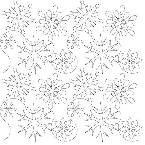 Shop | Category: Bread and butter E2E Patterns | Product: Snowflake E2E 2013 Simple