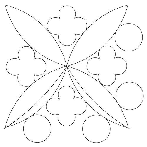 Shop | Category: Edge-to-Edge | Product: Stained Glass Flowers E2E