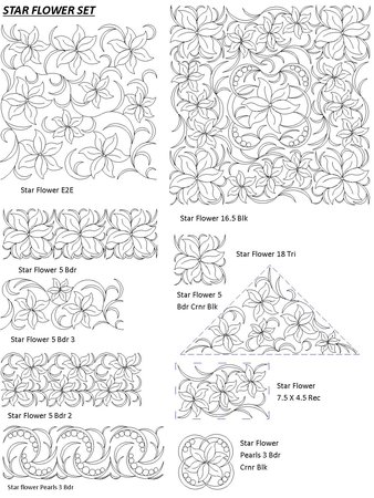 Shop | Category: Flowers / leaves | Product: Star Flower set