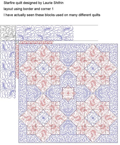 Shop | Category: Borders and Sashes | Product: Starfire mini Bdr