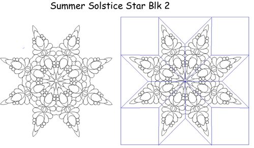 Shop | Category: Quilt specific | Product: Summer Solstice Star Blk 2