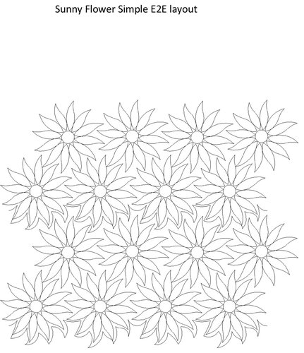 Shop | Category: Edge-to-Edge | Product: Sunny Flower Simple E2E