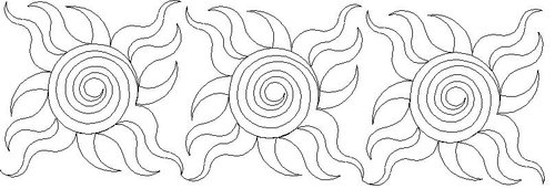 Shop | Category: Borders and Sashes | Product: SW sun border