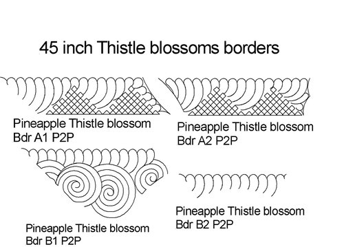 Shop | Category: Borders and Sashes | Product: Thistle Bottom Borders