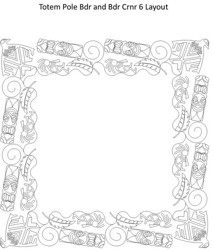 Shop | Category: Borders and Sashes | Product: Totem Pole Bdr and Crnr 6