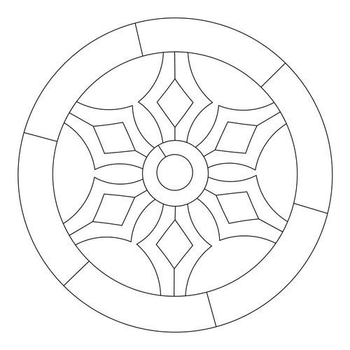 Shop | Category: Motiffs | Product: Wagon Wheel Motif #1