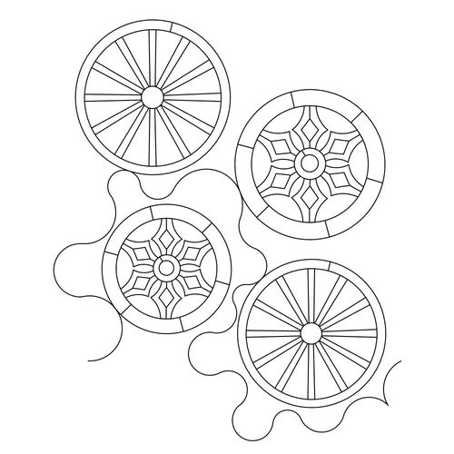 Shop | Category: Designed by Nancy Haacke | Product: Wagon Wheels E2E