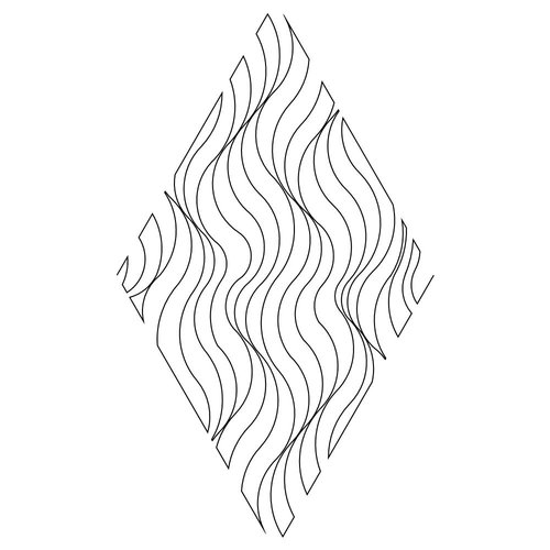 Shop | Category: Diamonds | Product: Wavy dia p2p 14 x 7